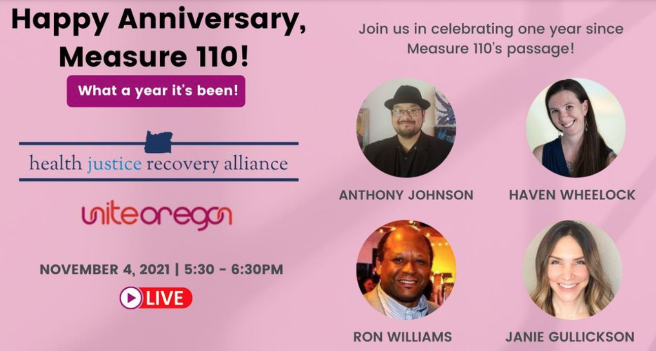 Celebrate One Year of Measure 110! – BerniePDX / Portland for Bernie